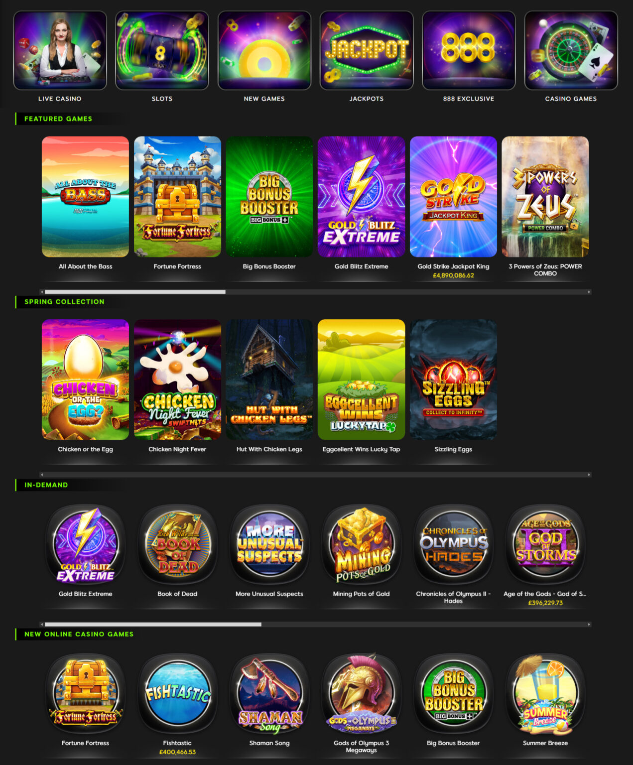 888 Casino UK - Official Site - 88 Free Spins No Deposit